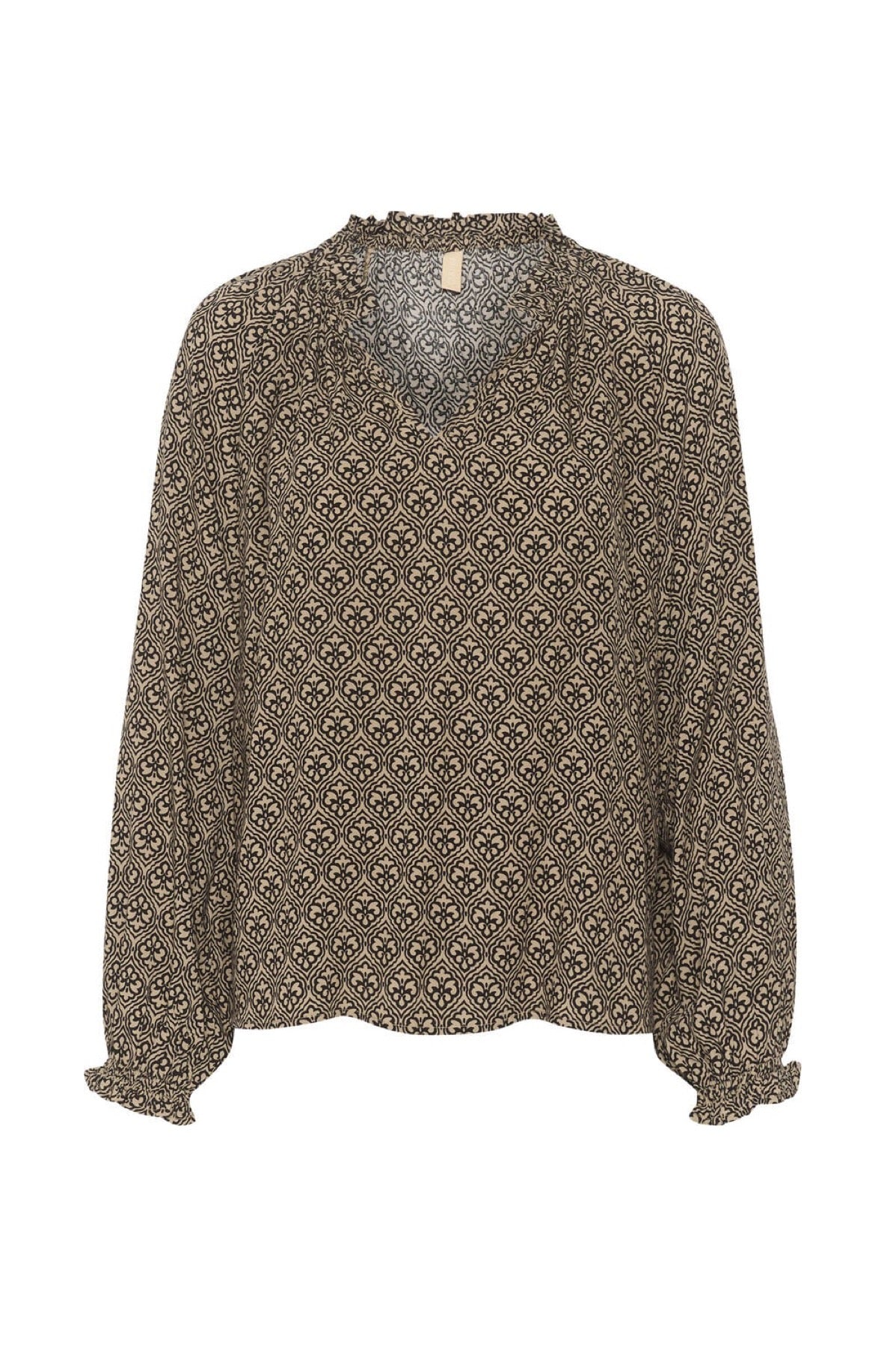 Culture Safi Bello blouse sand graphic – joe joe